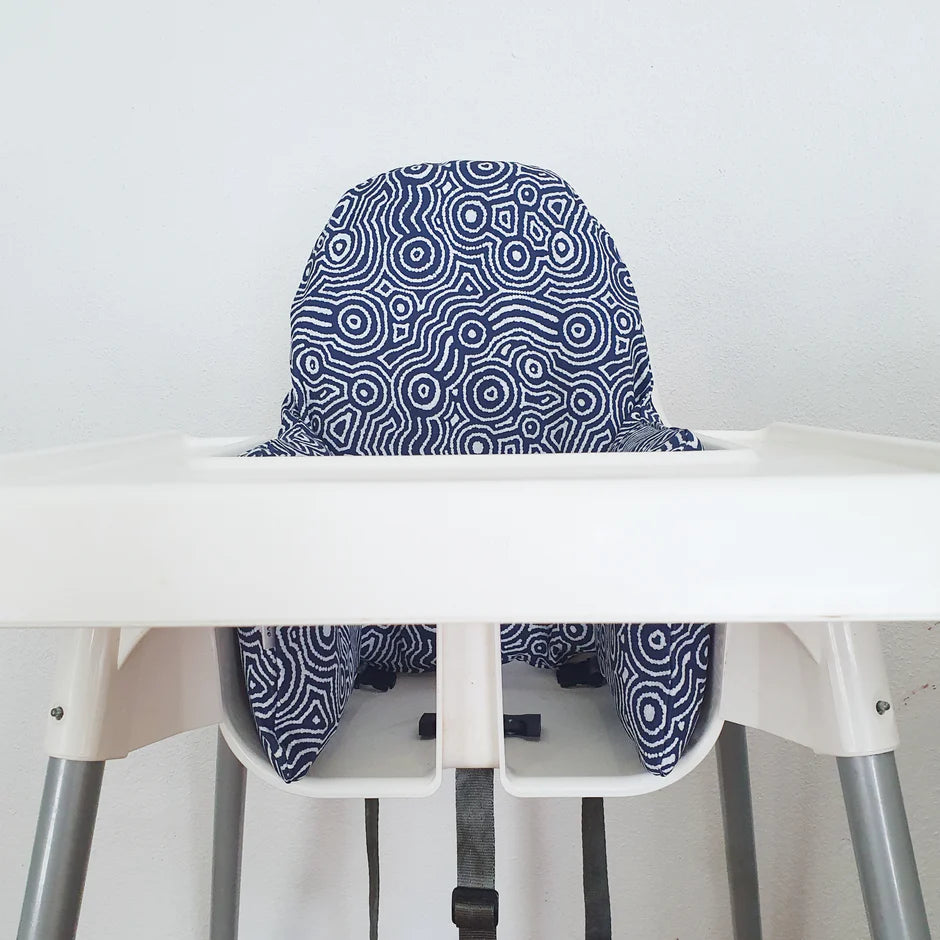 High Chair Cushion Cover - Water Dreaming | Ari Collective | baby luno