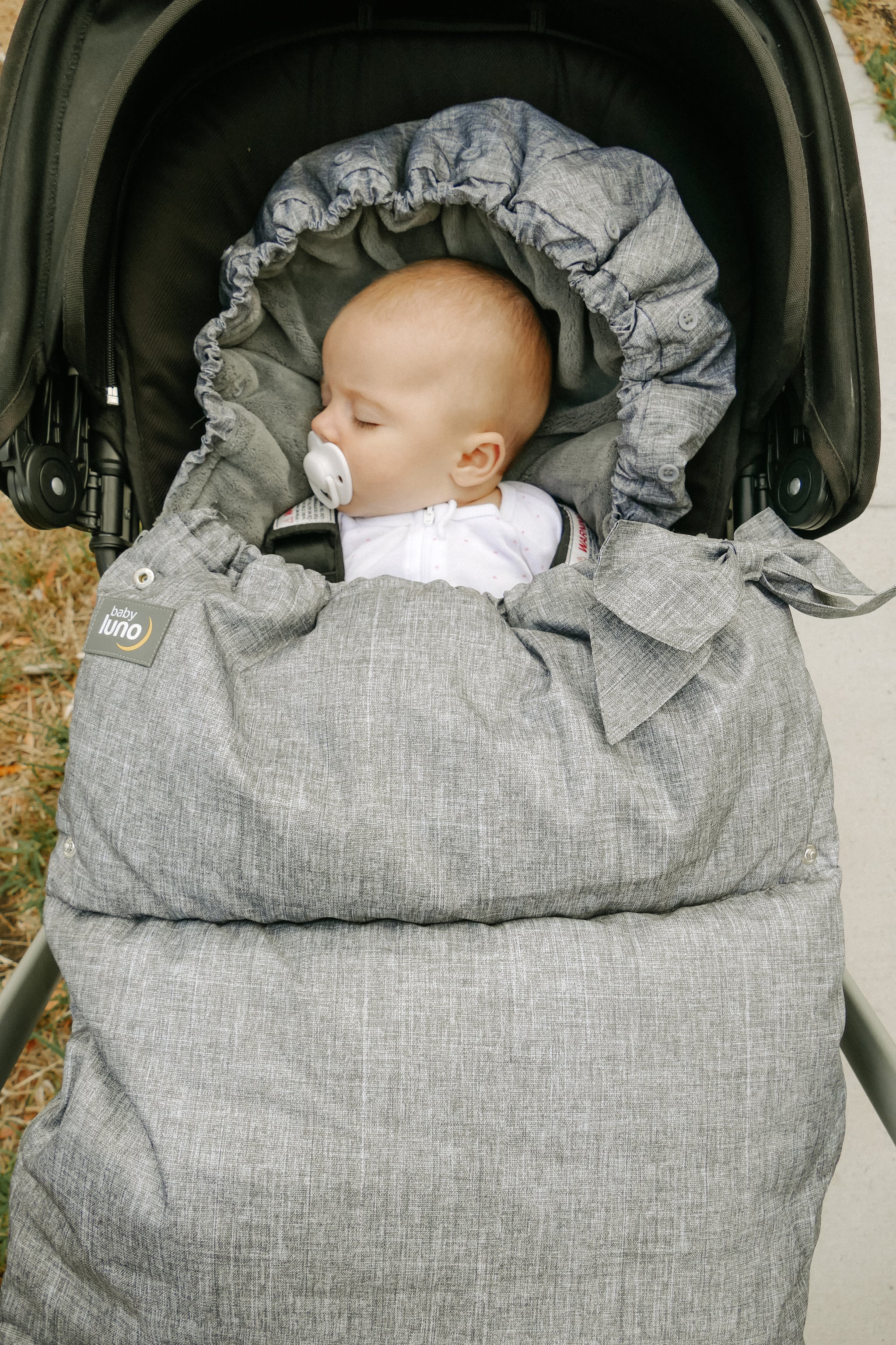 baby luno Nordic Footmuff Winter Pram Liner - Chic Grey | baby luno ...